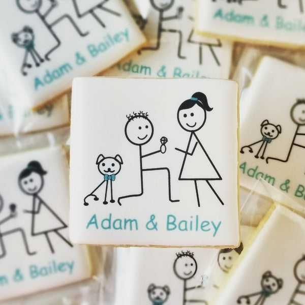 Stick Figure Engagement Cookies – The Dainty Plum, LLC